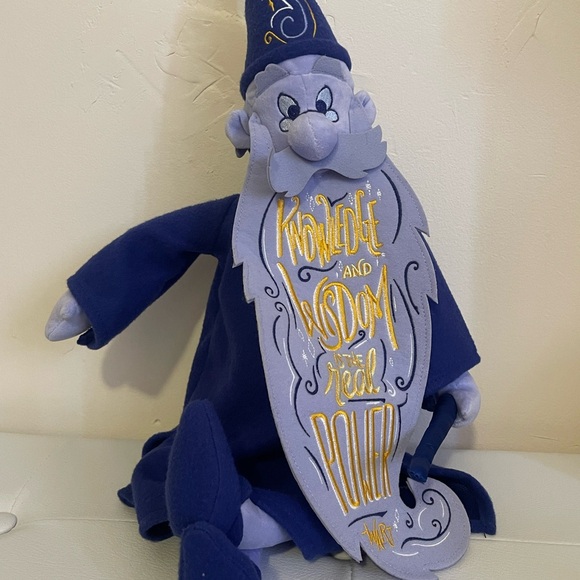 Disney | Toys | Disney Wisdom Merlin Plush | Poshmark